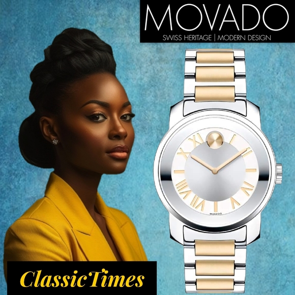 Movado | Accessories | Brand New Movado Womens Bold Luxe Twotone ...